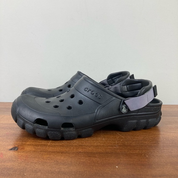 CROCS | Shoes | Crocs Black Off Road Sport Clog Mens Size 1 Adjustable ...